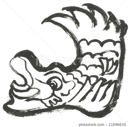 Shachihoko Nagoya Tourism Image - Stock Illustration [21696638] - PIXTA