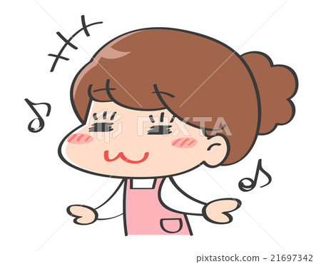 Housewife female good morning - Stock Illustration [21697342] - PIXTA