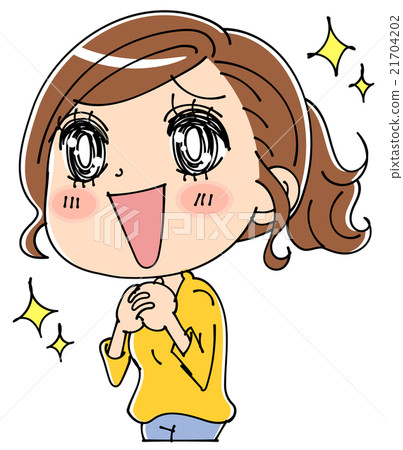 Illustration of a woman full of hope - Stock Illustration [21704202 ...