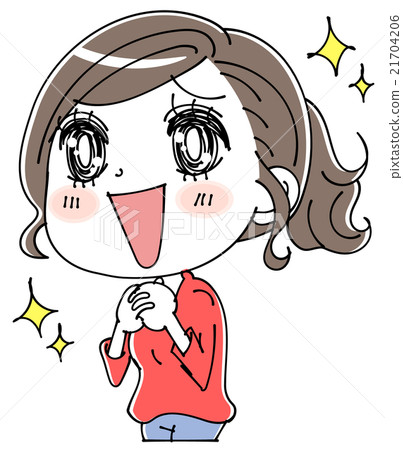 Illustration of a woman full of hope - Stock Illustration [21704206 ...