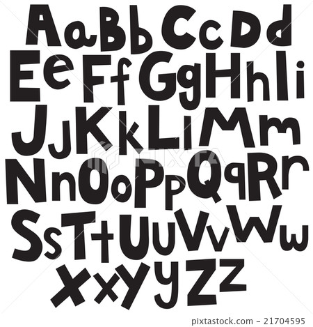 hand drawn doodle alphabet set - Stock Illustration [21704595] - PIXTA