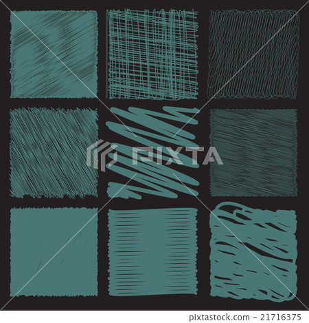 Collection of backgrounds with linear doodles. - Stock Illustration ...