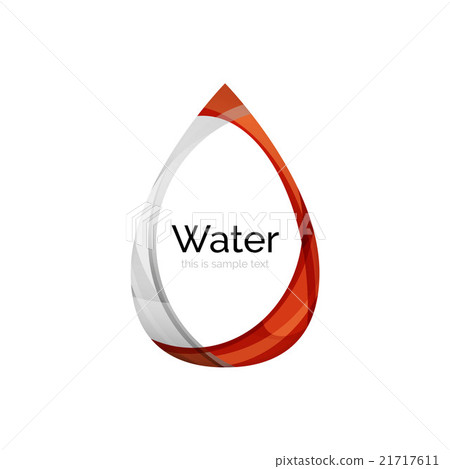 Abstract geometric water drop design - Stock Illustration [21717611 ...