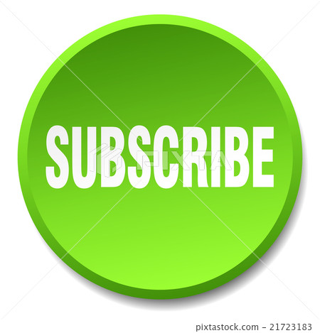 subscribe green round flat isolated push button - Stock Illustration ...