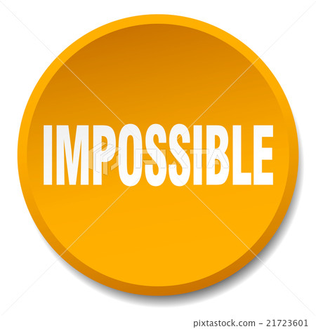 impossible orange round flat isolated push button - Stock Illustration ...