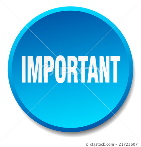 important blue round flat isolated push button - Stock Illustration ...