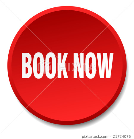 book now red round flat isolated push button - Stock Illustration ...
