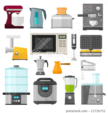 Home electronics appliances elements infographics - Stock Illustration ...