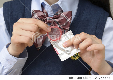 School girls with condom - Stock Photo [21735578] - PIXTA