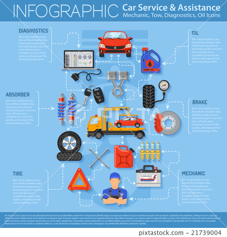 Car Service Infographics - Stock Illustration [21739004] - PIXTA