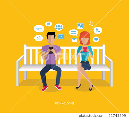 Internet Addiction Disorder Technology - Stock Illustration [21743299 ...