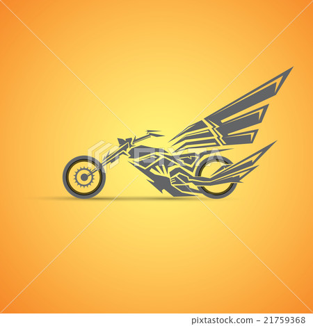 motorcycle label, badge. abstract motorcycle - Stock Illustration ...