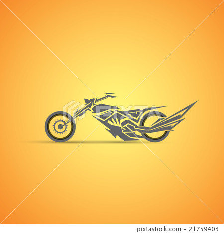 motorcycle label, badge. abstract motorcycle - Stock Illustration ...