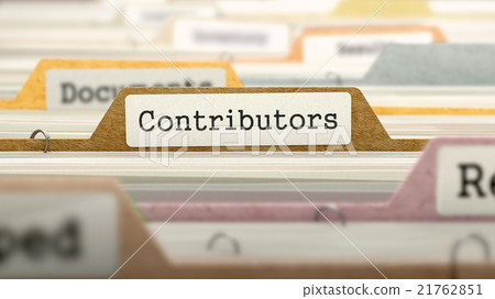 Contributors Concept on File Label. - Stock Illustration [21762851] - PIXTA