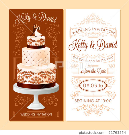 Wedding Invitation Banners Set - Stock Illustration [21763254] - PIXTA