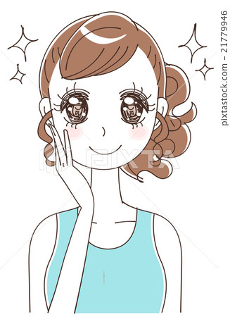 Illustration of a beautiful skin of the skin - Stock Illustration ...