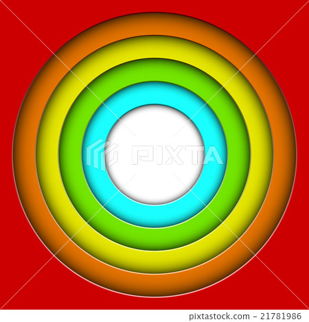 Abstract colorful 3D circles vector background - Stock Illustration ...