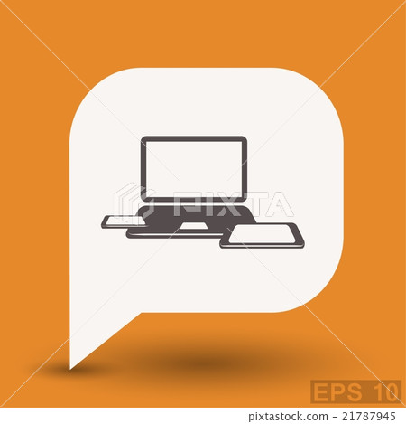 Pictograph of computer-插圖素材 [21787945] - PIXTA圖庫