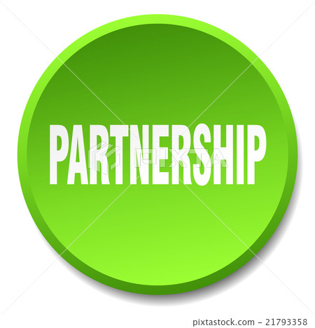 partnership green round flat isolated push button-插圖素材 [21793358] - PIXTA圖庫