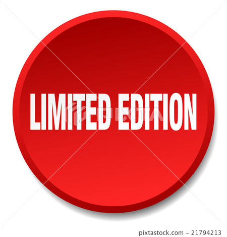 limited edition red round flat isolated button - Stock Illustration ...