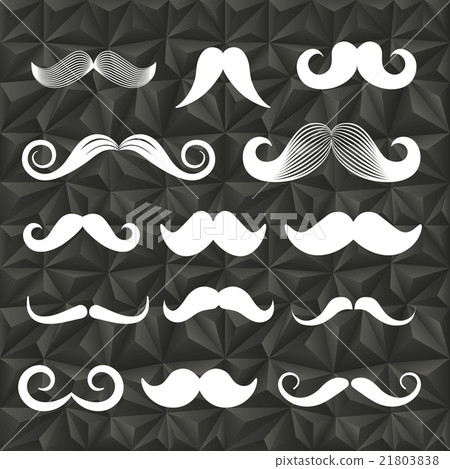 Different retro style moustaches - Stock Illustration [21803838] - PIXTA