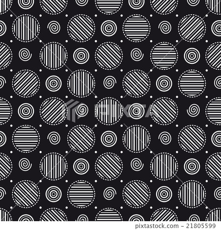 Circle. Abstract geometric pattern. Seamless. - Stock Illustration ...