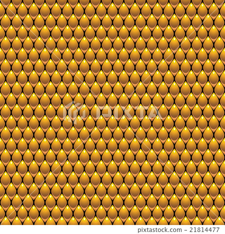 Gold Scales Seamless Pattern Texture. -插圖素材 [21814477] - PIXTA圖庫