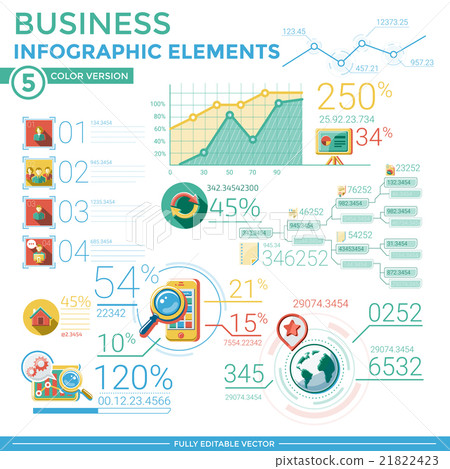 Business Infographic Elements - Stock Illustration [21822423] - PIXTA