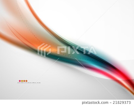 Rainbow color glossy silk elegant wave - Stock Illustration [21829373 ...