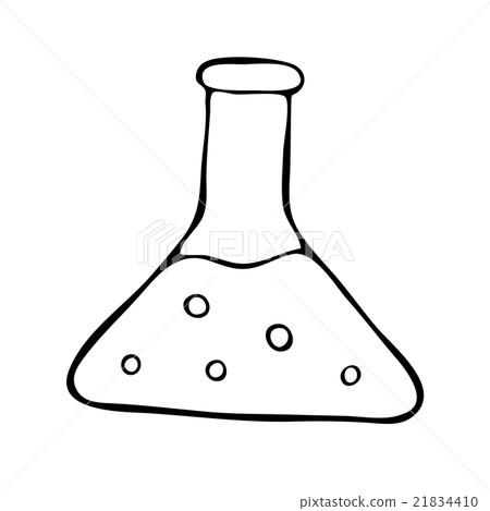 Hand drawn flask, doodle, isolated - Stock Illustration [21834410] - PIXTA