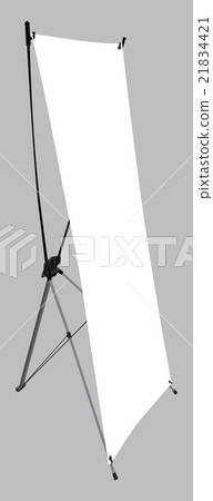 Empty X-stand banners display template - Stock Illustration [21834421 ...
