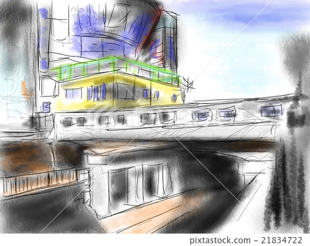 Townscape illustration - Stock Illustration [21834722] - PIXTA
