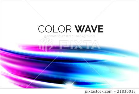 Blurred vector wave design elements-插圖素材 [21836015] - PIXTA圖庫