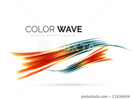 Abstract color wave design element - Stock Illustration [21836604] - PIXTA