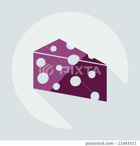 Flat modern design with shadow icons cheese - Stock Illustration ...