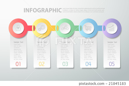 Design clean infographic template for business - Stock Illustration ...