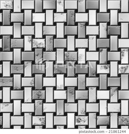 silver metal panels seamless pattern texture - Stock Illustration ...