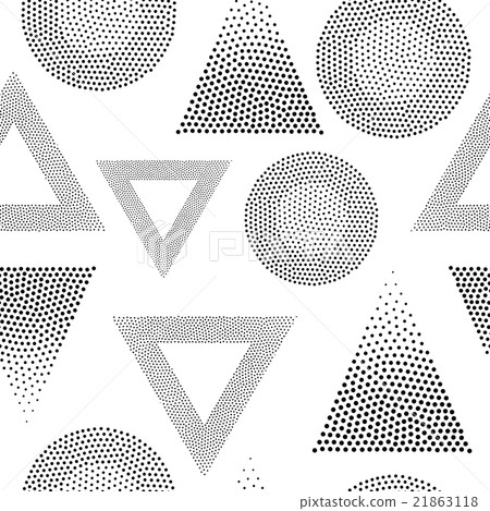 Vector geometric seamless pattern - Stock Illustration [21863118] - PIXTA