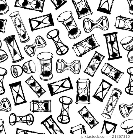 Seamless abstract hourglasses pattern - Stock Illustration [21867310 ...
