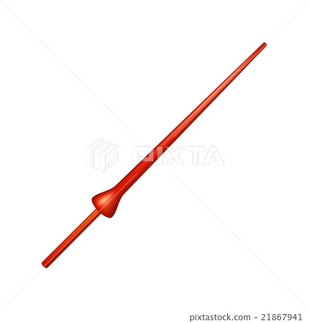 Lance in red design on white background - Stock Illustration [21867941 ...