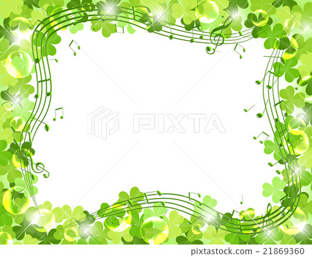 Clover and music - Stock Illustration [21869360] - PIXTA