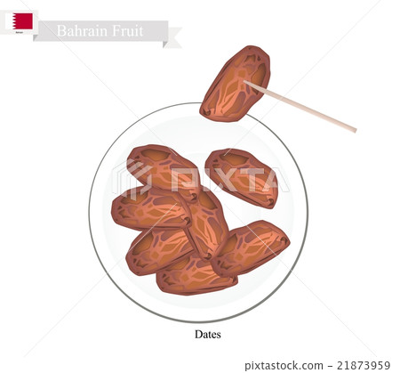 Dates Fruit, A Popular Fruit in Bahrain - Stock Illustration [21873959 ...