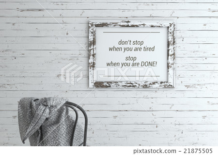 Inspirational Quote on Picture Frame. - Stock Illustration [21875505 ...