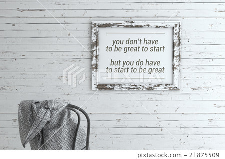 Inspirational Quote on Picture Frame. - Stock Illustration [21875509 ...