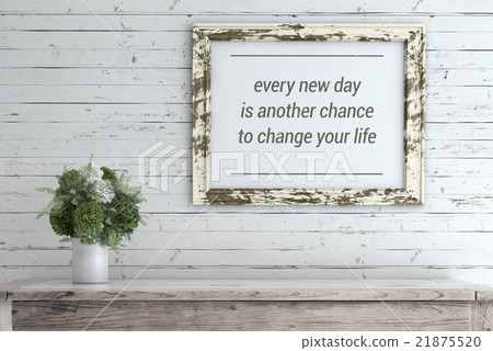 Inspirational Quote on Picture Frame. - Stock Illustration [21875520 ...