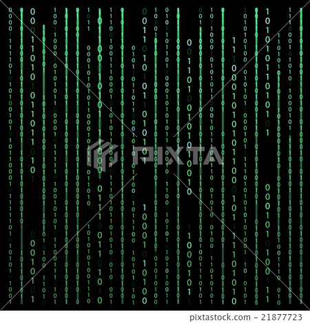 Black and White. Algorithm Binary Code with digits - Stock Illustration ...