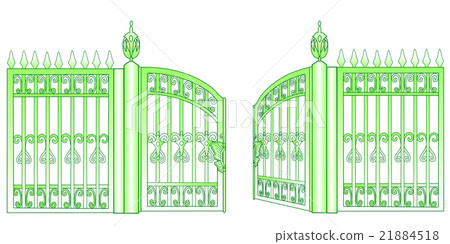 Castle gate - Stock Illustration [21884518] - PIXTA