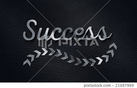 Success Word with arrow sign Black Background - Stock Illustration ...