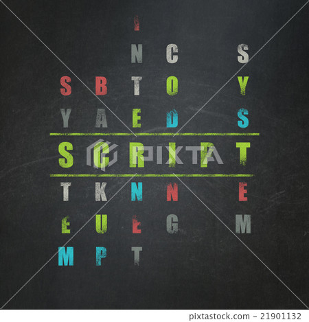 Programming concept: Script in Crossword Puzzle - Stock Illustration [21901132] - PIXTA