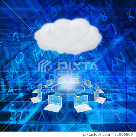 Computers and cloud computing - Stock Illustration [21906609] - PIXTA